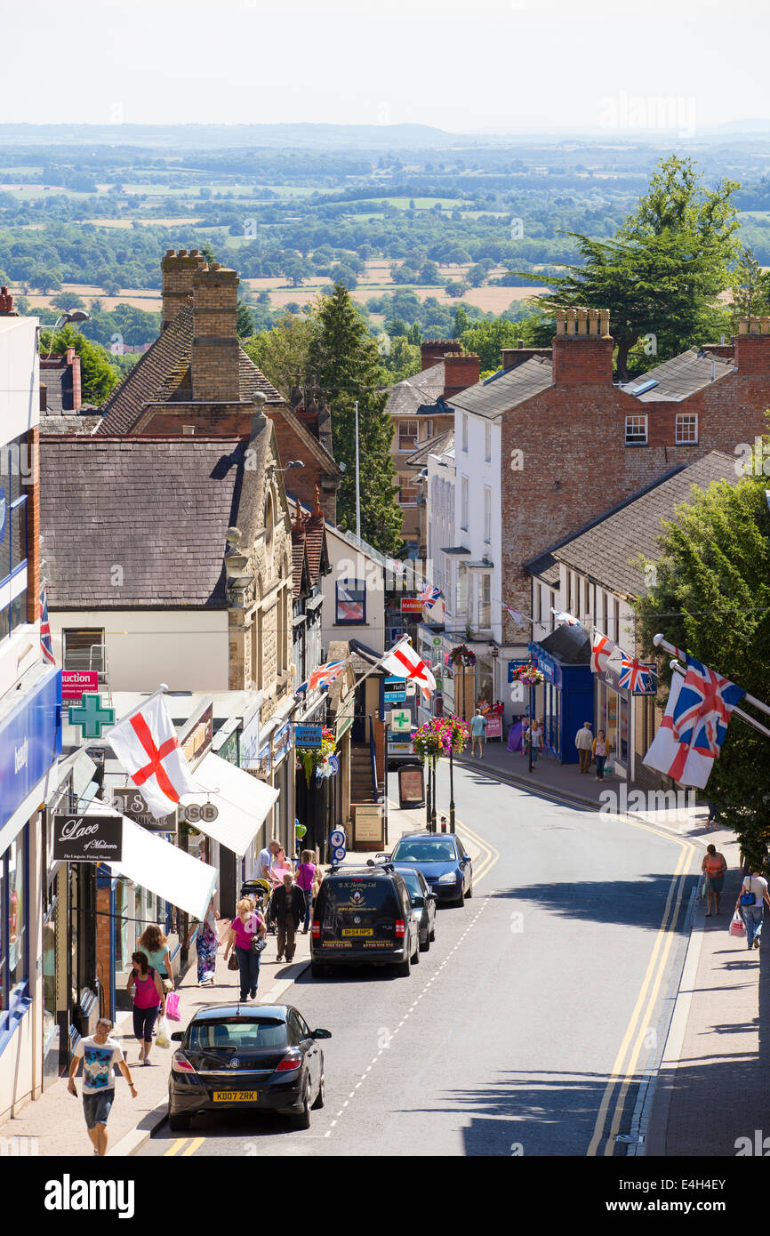 Church Street in the town of Malvern in Worcestershire, UK Stock Photo ...