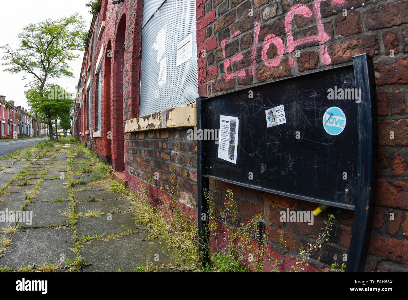 An area of Toxteth in Liverpool 8 known as The Welsh Streets due to the ...