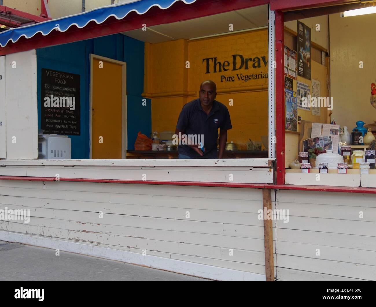 "The Dravidian" South Indian vegetrian food "to go" with a cheese stall ...
