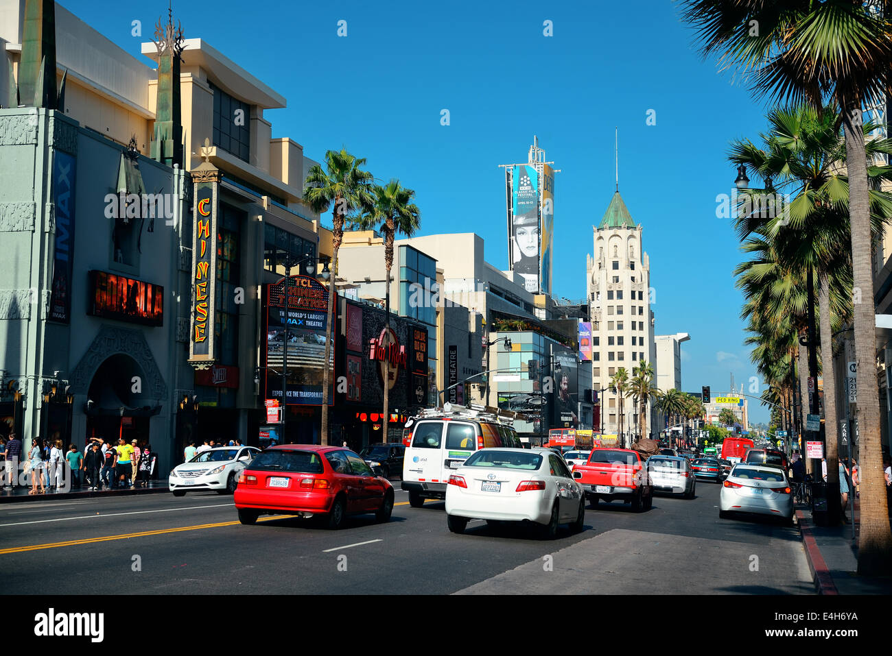 Hollywood street view on hi-res stock photography and images - Alamy
