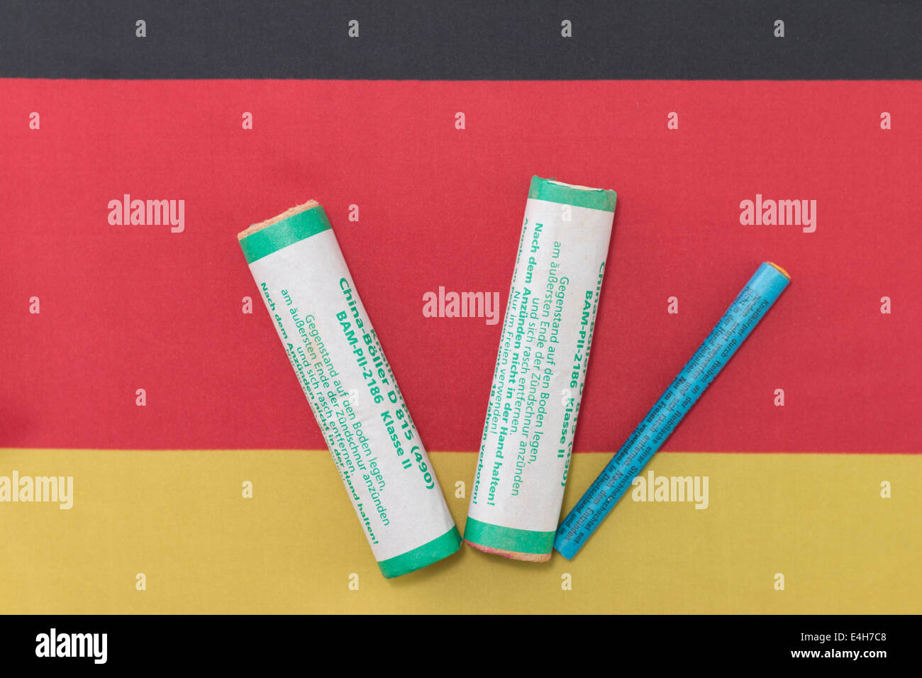 Several fireworks on German flag, World Cup celebration Stock Photo - Alamy