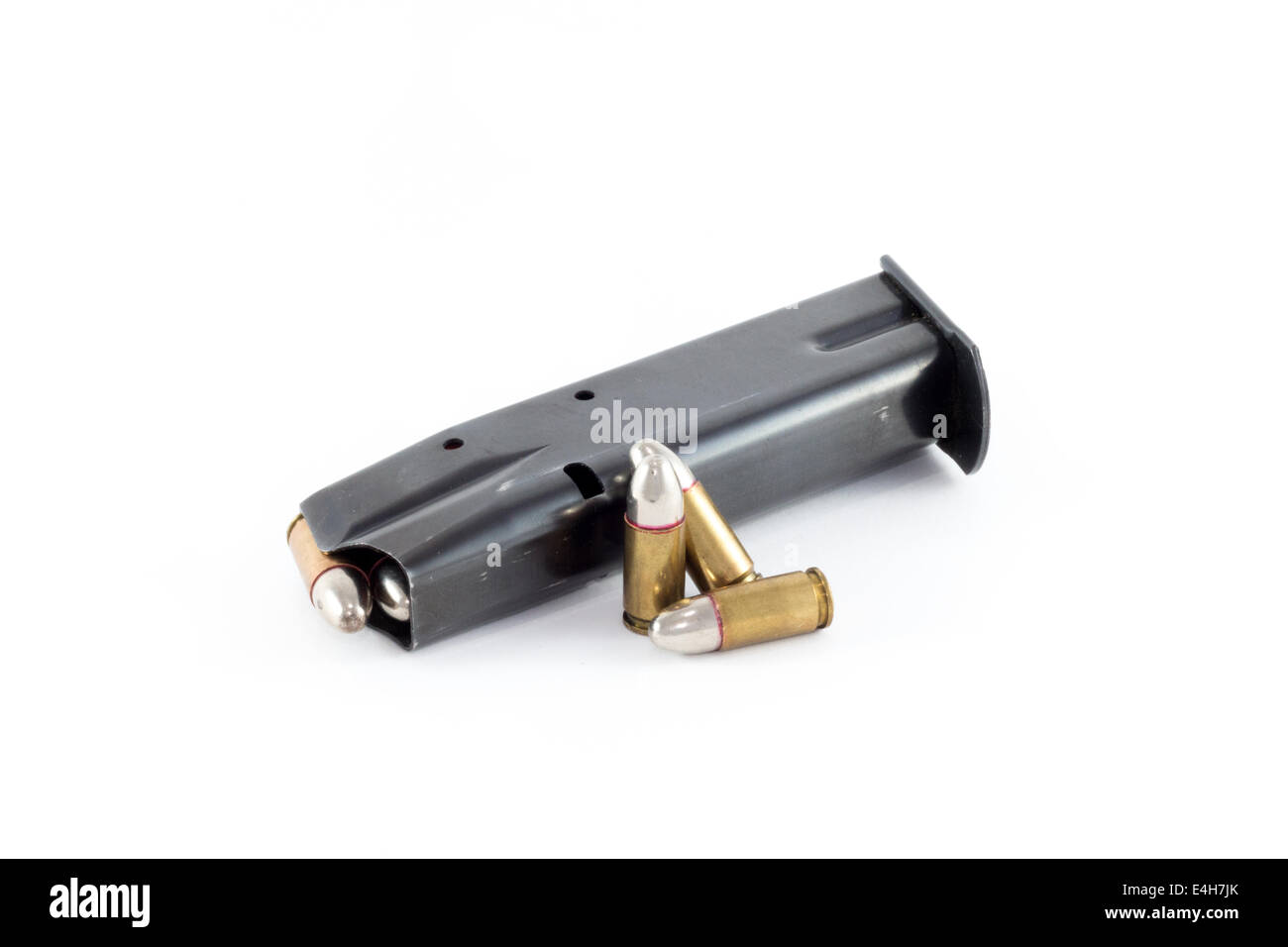 Gun magazine, silver bullets for werewolf hunts Stock Photo - Alamy