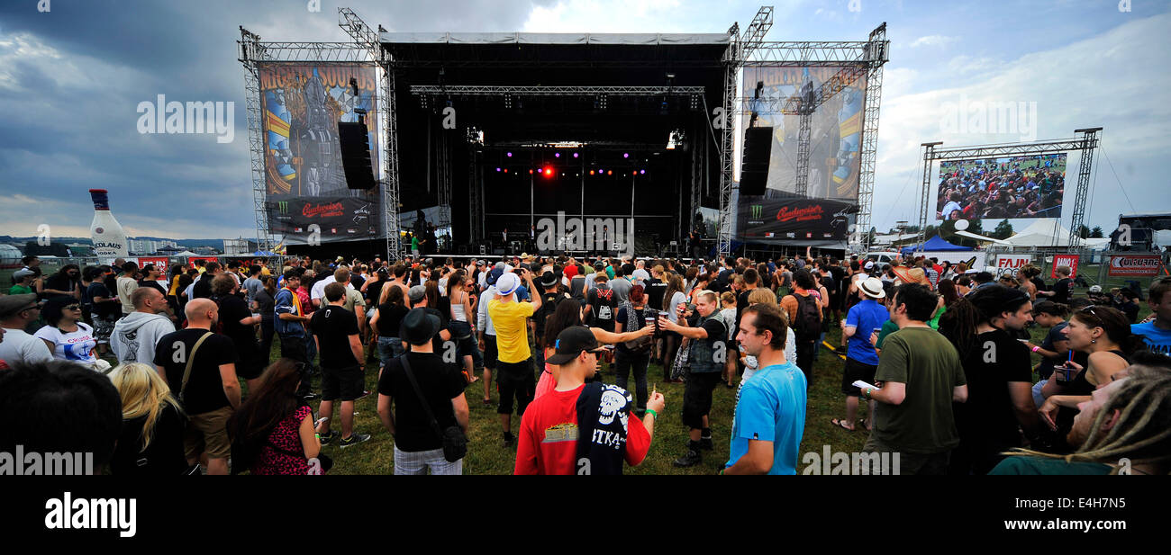Tabor, Czech Republic. 11th July, 2014. The music festival Mighty ...