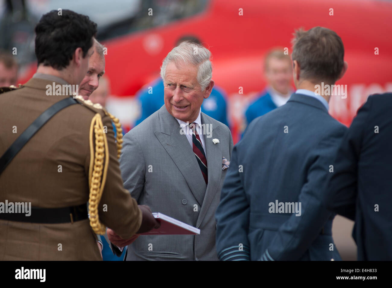RAF Fairford, Gloucestershire UK. 11th July 2014. HRH The Prince of ...