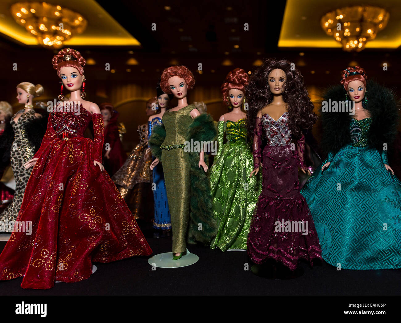 Las Vegas, Nevada, USA. 10th July, 2014. Dolls are arrayed in the ...