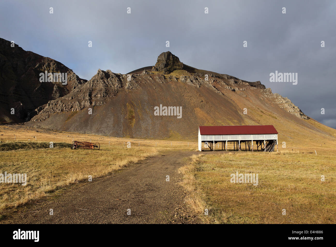 The curing shed at Bjarnahofn, Iceland Stock Photo - Alamy