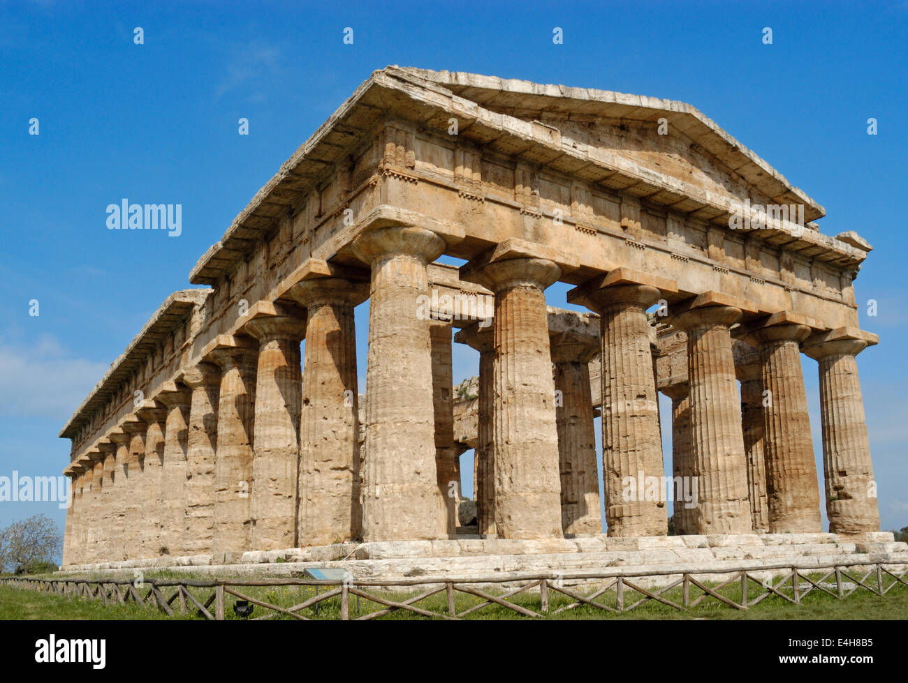Paestum, Campania, Italy. Remains of Greek settlement founded c600BC ...