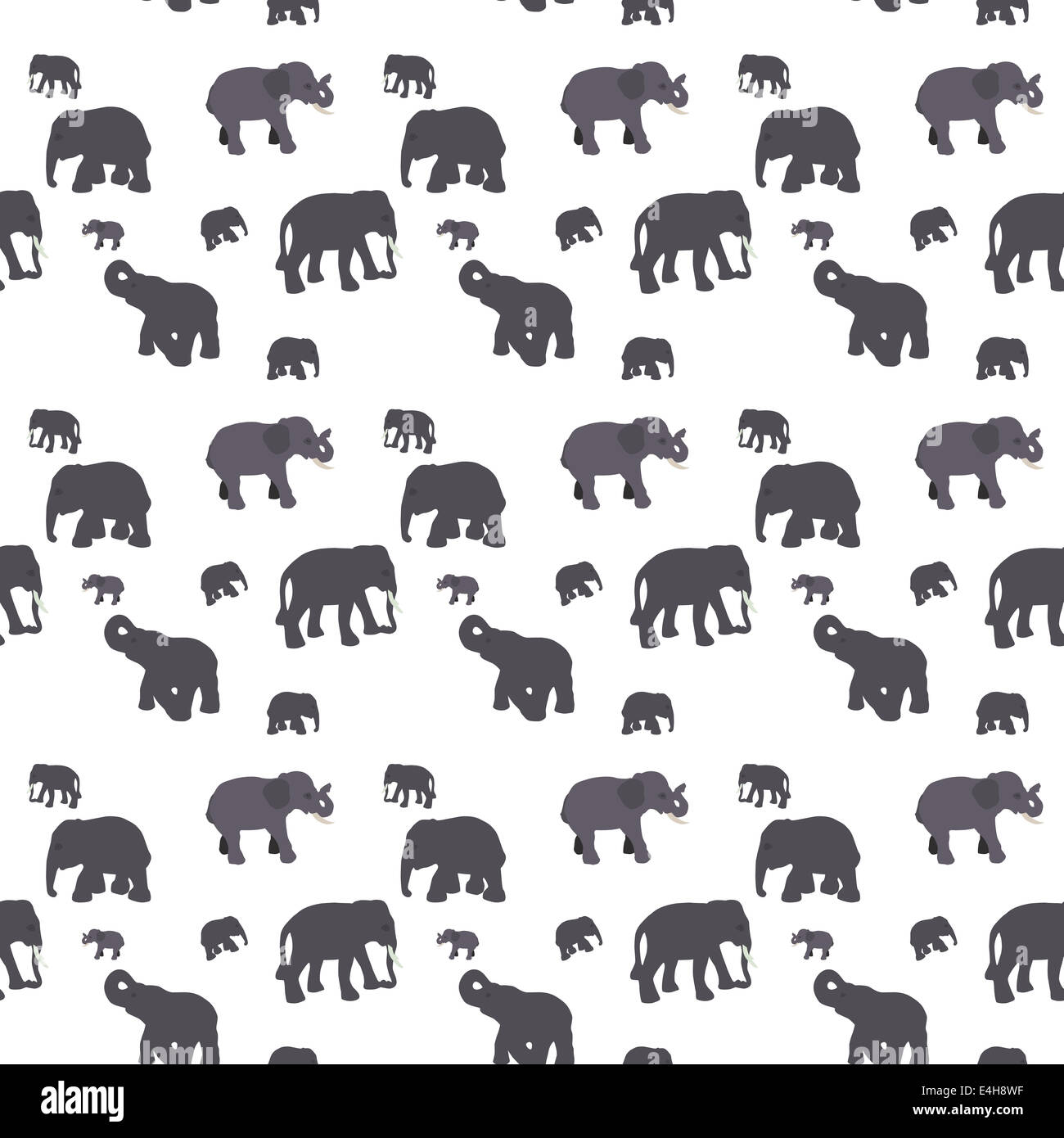 Seamless Pattern of Elephant. Eps10 Stock Photo - Alamy