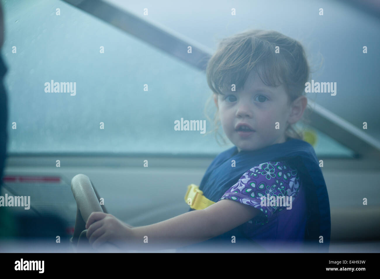 Girl driving speedboat hi-res stock photography and images - Alamy