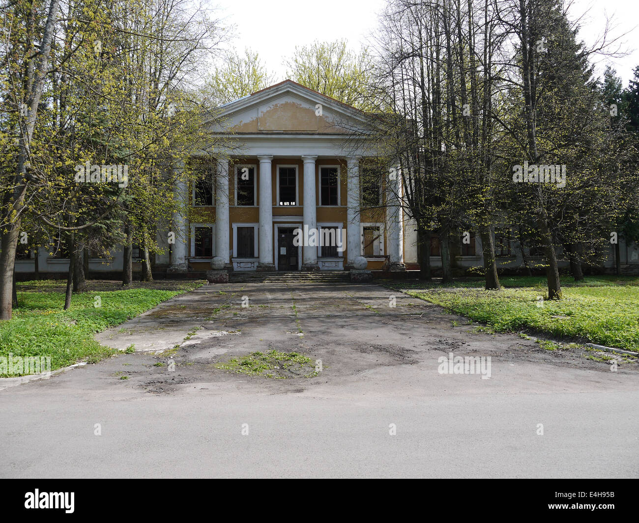 Interior of an abandoned Soviet military base, Latvia Stock Photo - Alamy