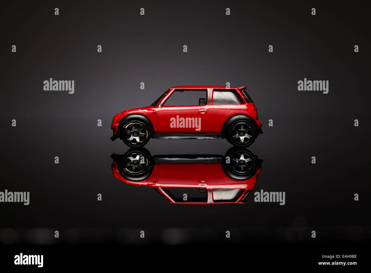 Matchbox car on black Stock Photo - Alamy