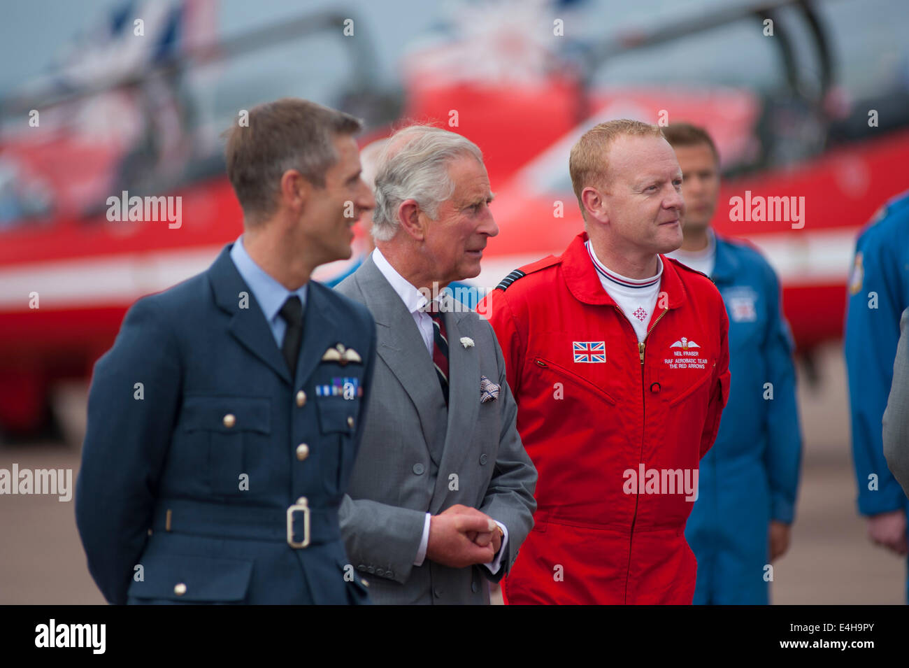 RAF Fairford, Gloucestershire UK. 11th July 2014. HRH The Prince of ...