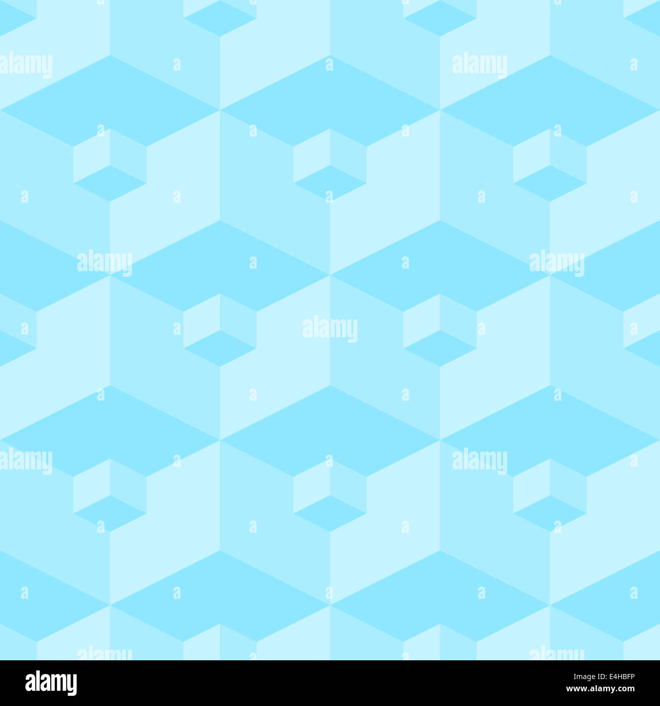 Seamless pattern - a three-dimensional pattern from volume blue figures ...