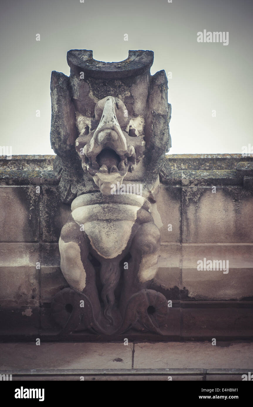 Sculpture devil on facade old hi-res stock photography and images - Alamy