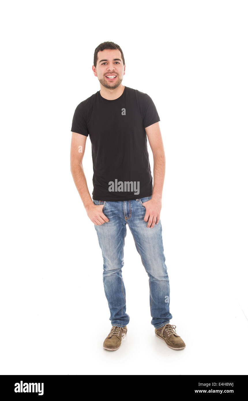 young man posing with hands in pockets Stock Photo - Alamy