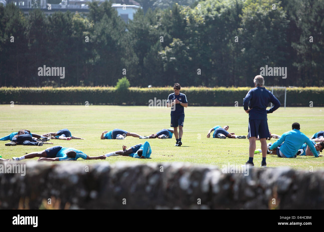 St. Andrews, Scotland UK. 11th July, 2014. Manchester City training in ...