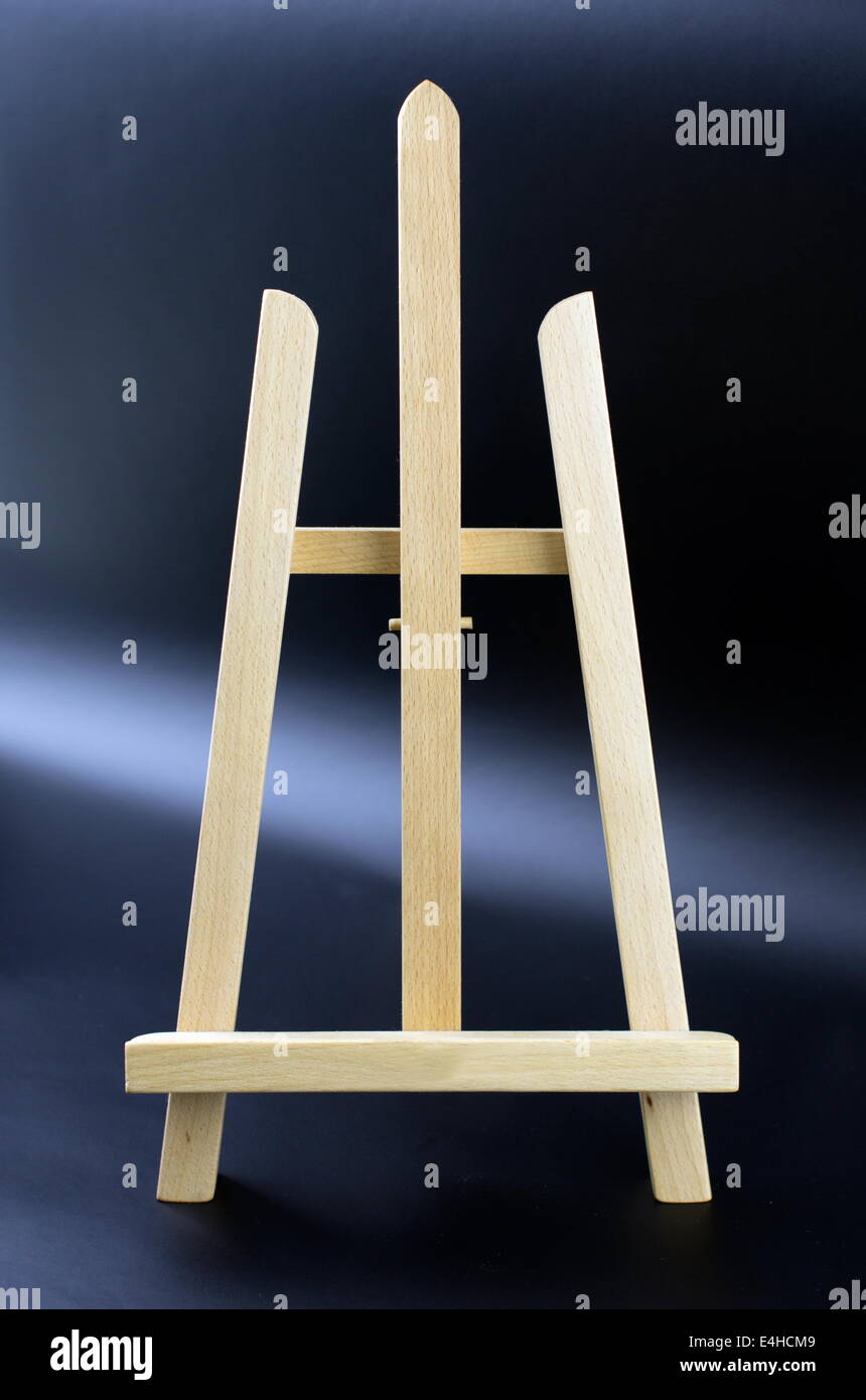 Wooden elegant stand to use as a background Stock Photo - Alamy