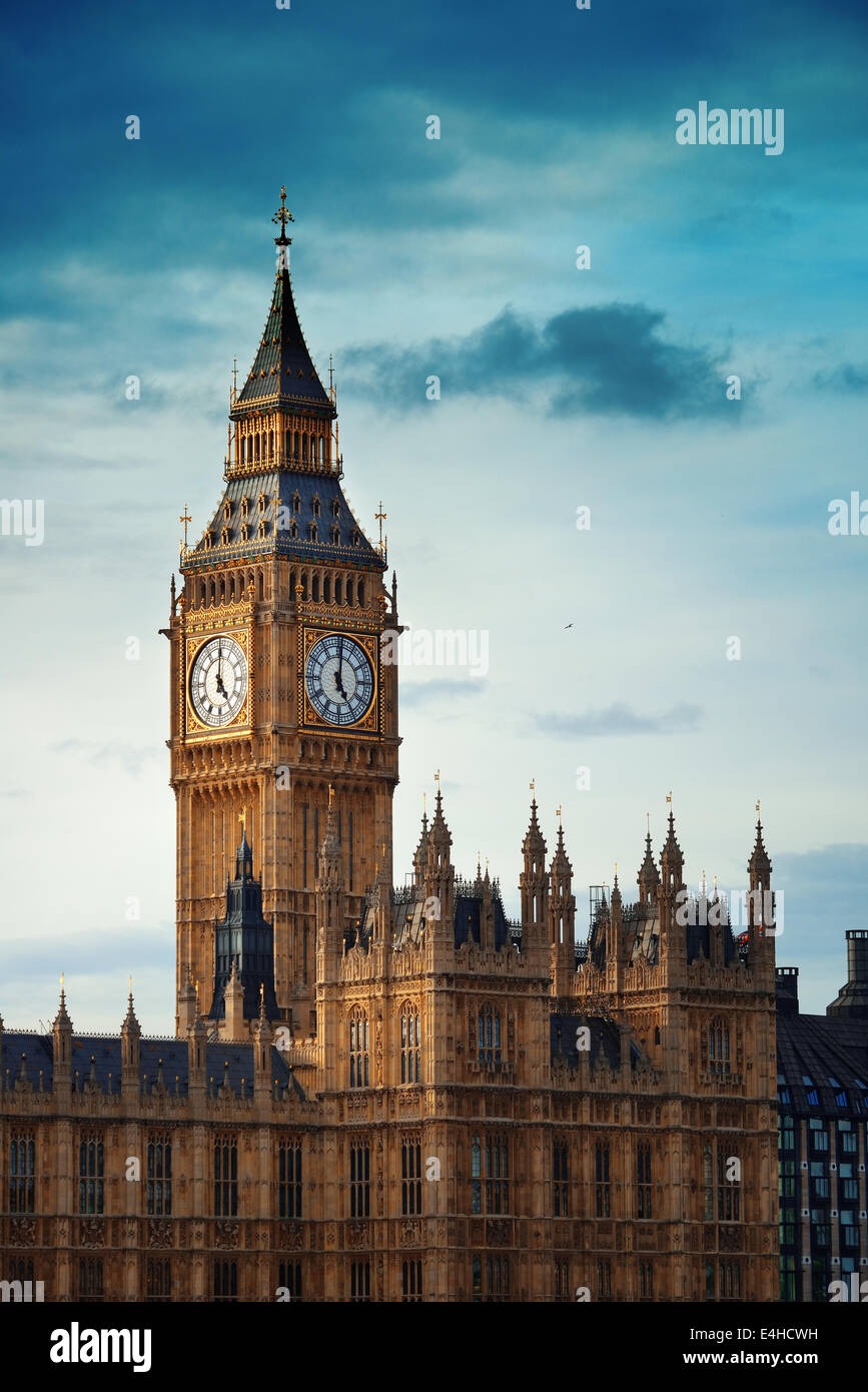 Big Ben of London as the famous landmark and icon of the city Stock ...