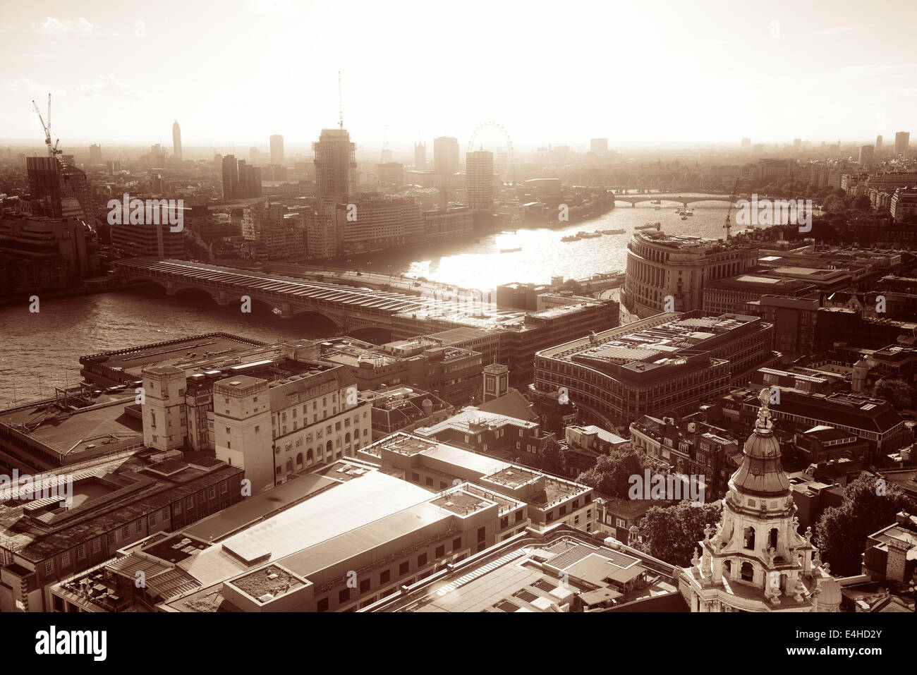 London city rooftop view with urban architectures Stock Photo - Alamy