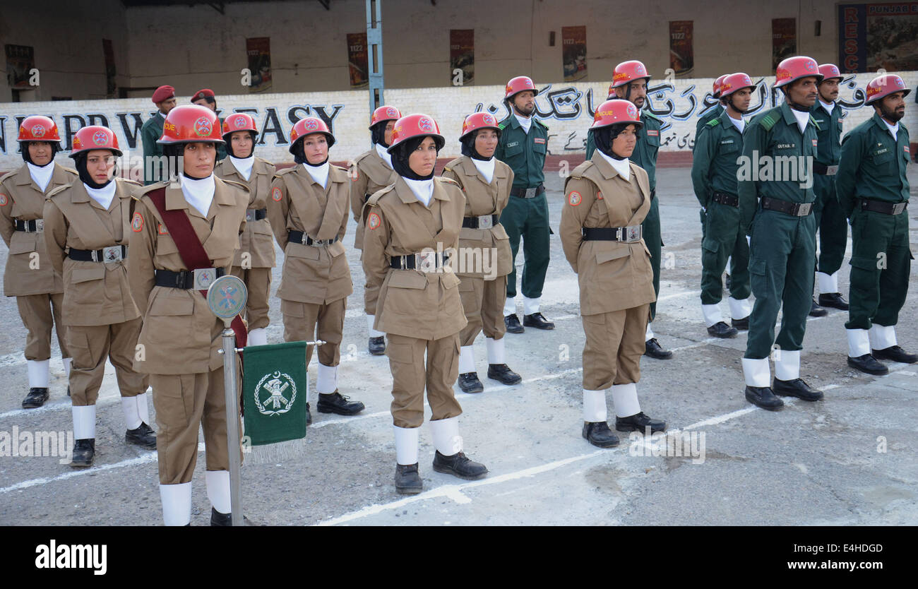 Lahore, Pakistan. 11th July, 2014. Pakistani Female Rescue 1122 ...