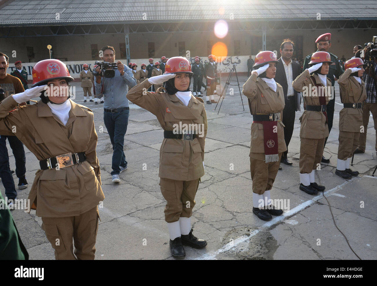 Lahore, Pakistan. 11th July, 2014. Pakistani Female Rescue 1122 ...