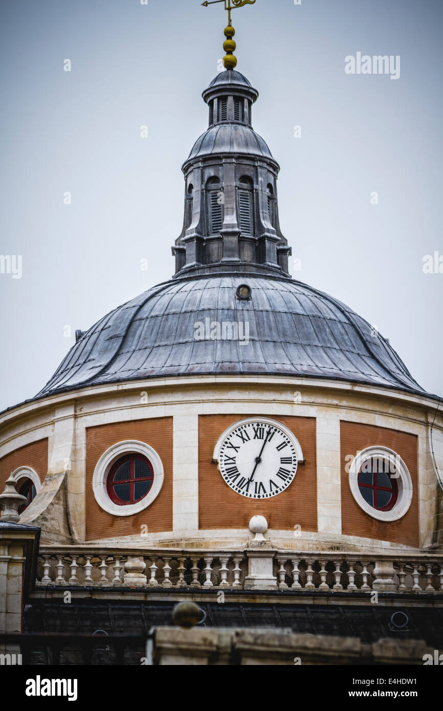 Clock tower.Palace of Aranjuez, Madrid, Spain Stock Photo - Alamy