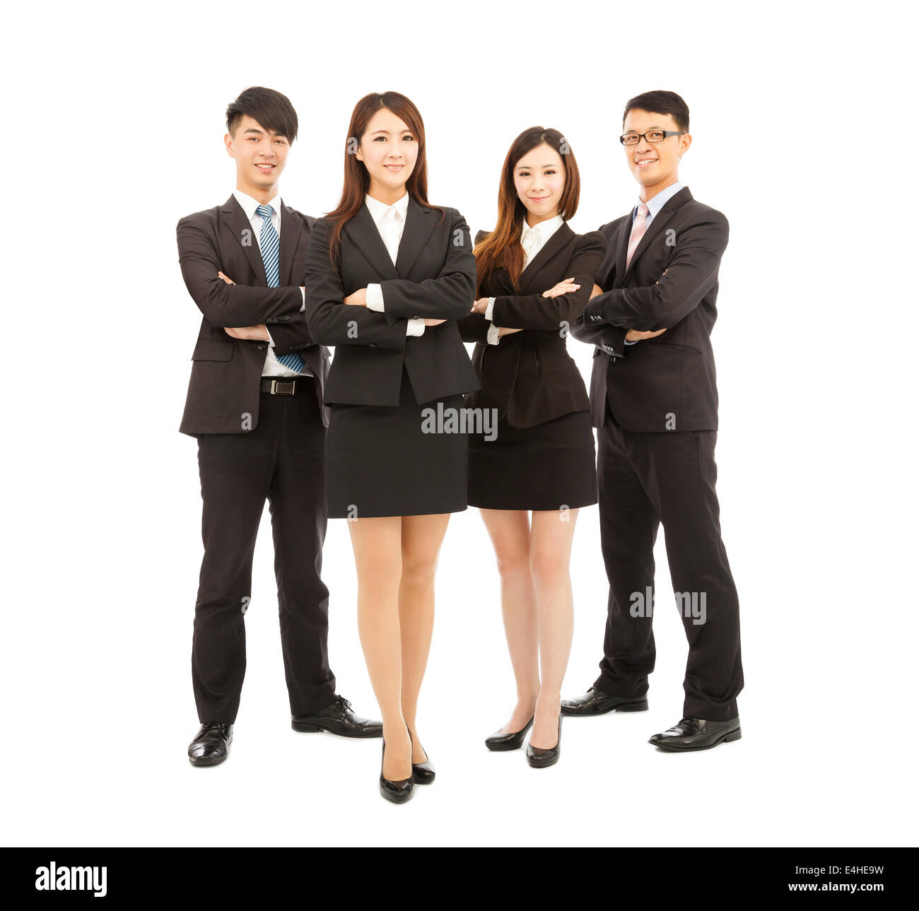 successful young business team standing together Stock Photo - Alamy