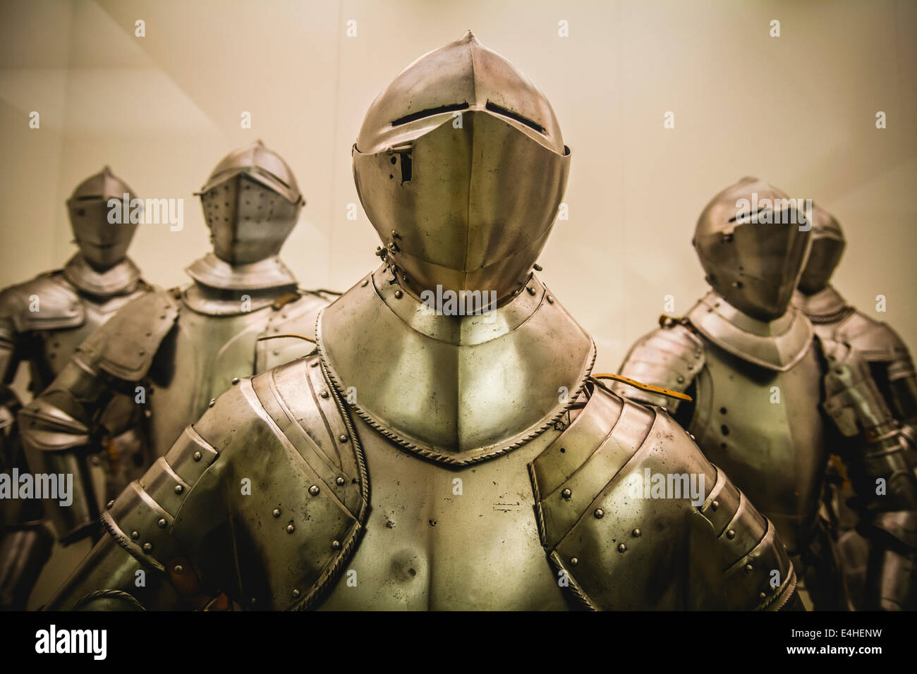 Antique Medieval iron armor, Spanish armada Stock Photo - Alamy