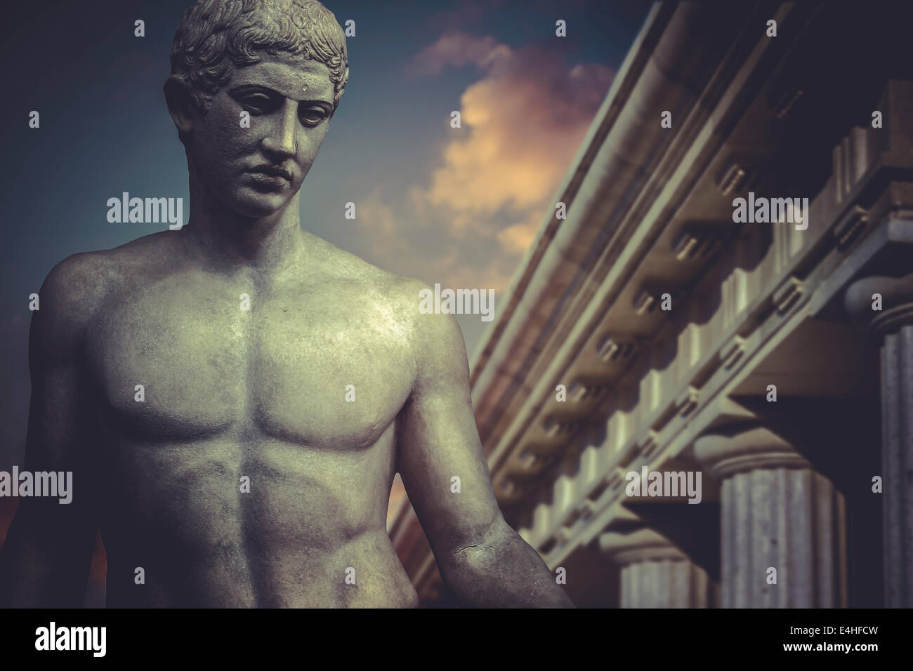 Greek Sculpture, hero apollo, classical statue Stock Photo - Alamy