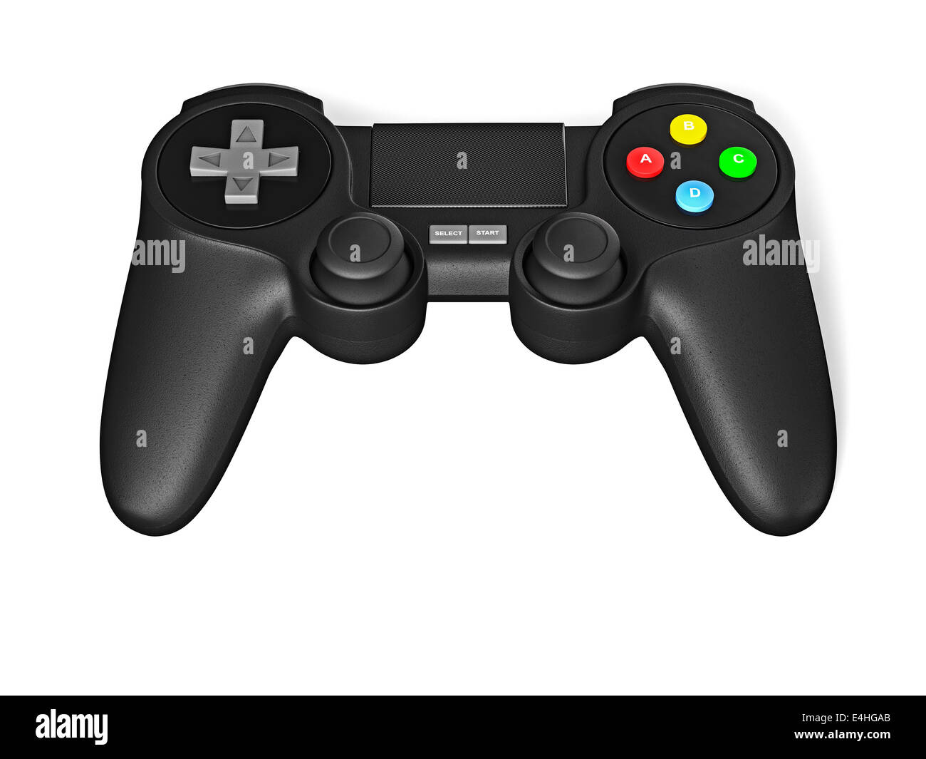 Gamepad joypad for video game console isolated on white background with ...