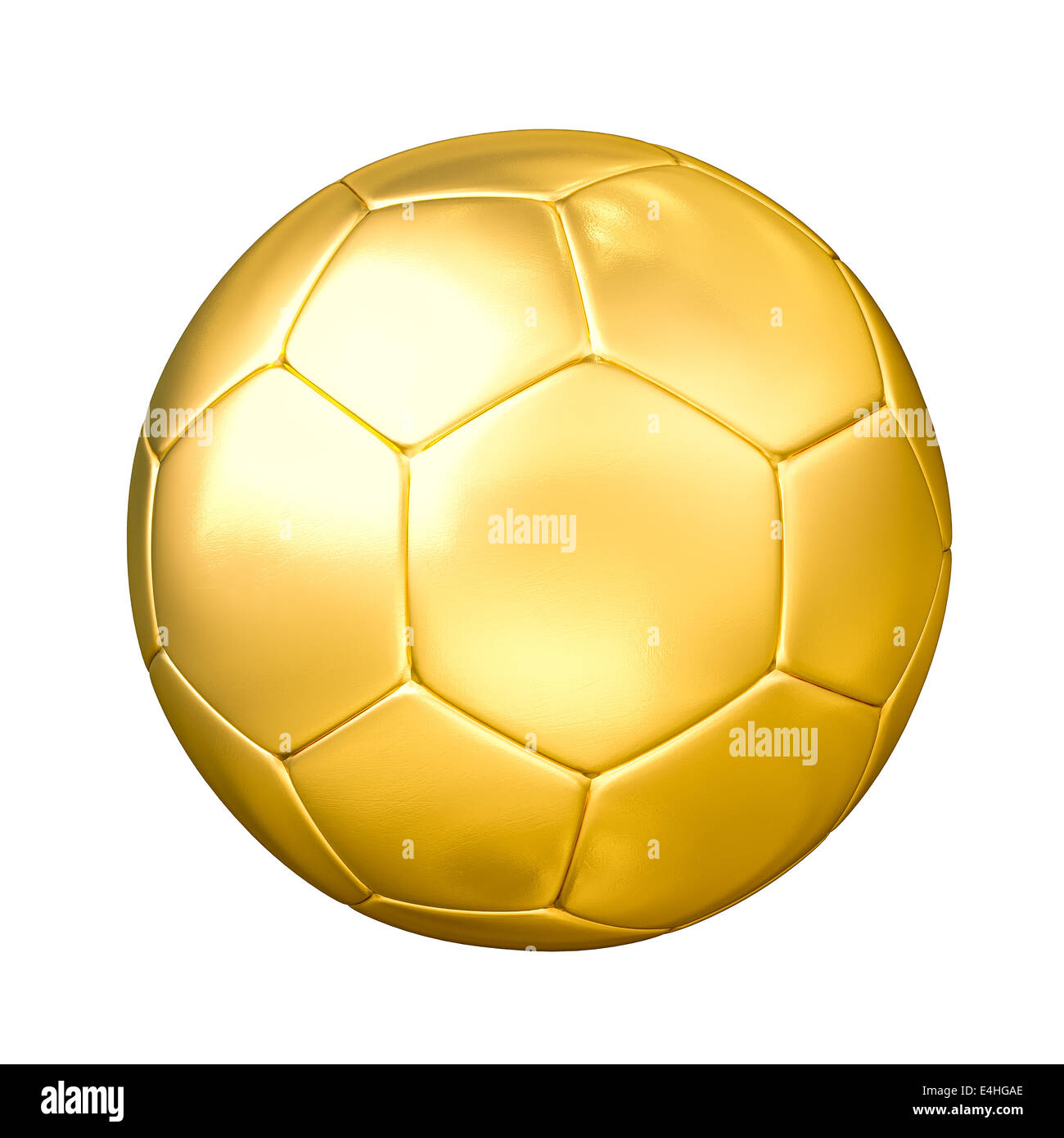 Soccer football cup prize concept - gold golden soccer ball isolated on ...