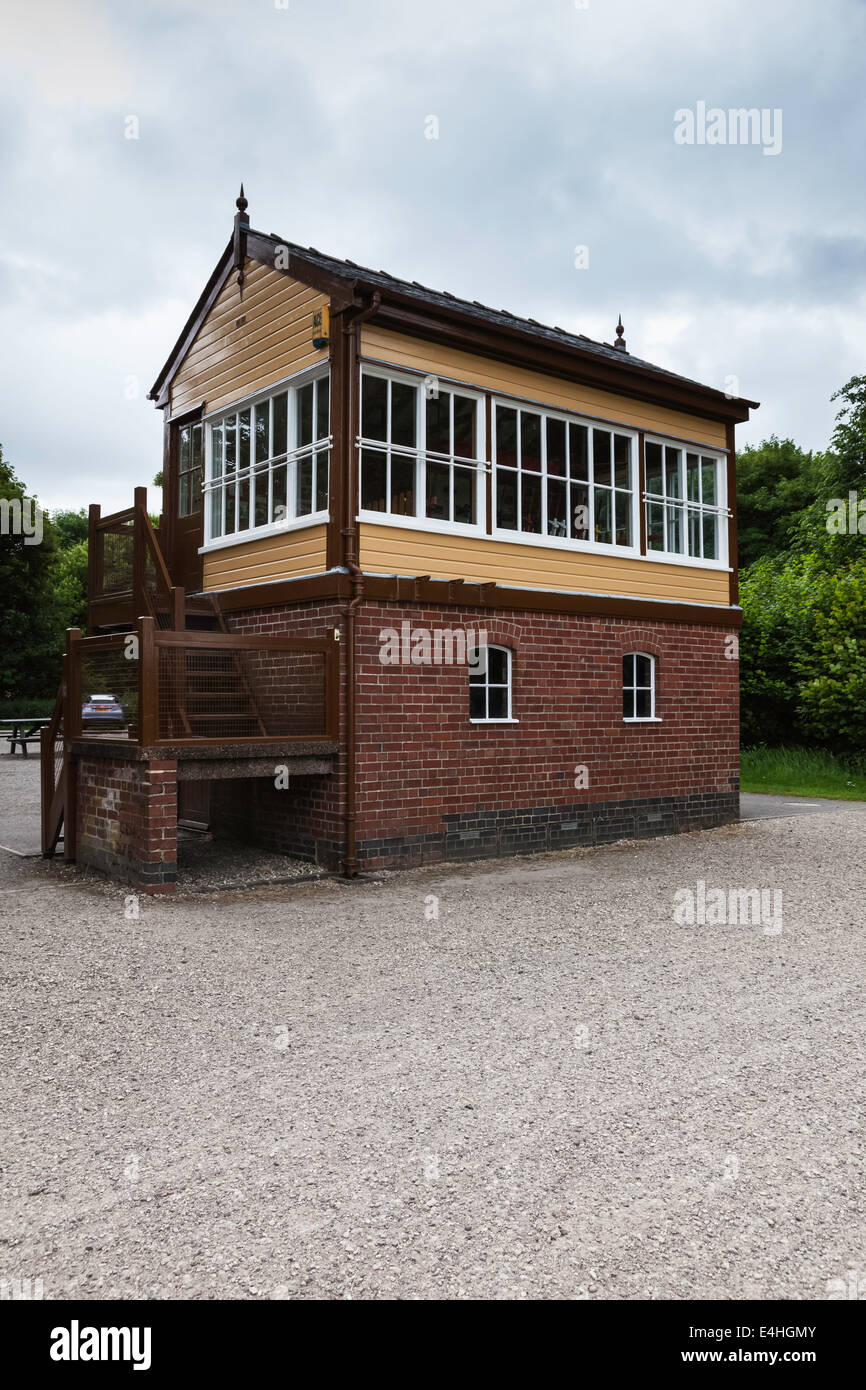 Signal Box at Hartington Stock Photo - Alamy