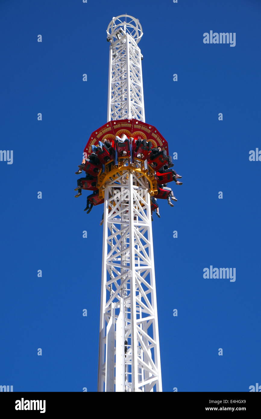 the scary hair raiser ride at Sydney's luna park,Sydney,Australia Stock ...