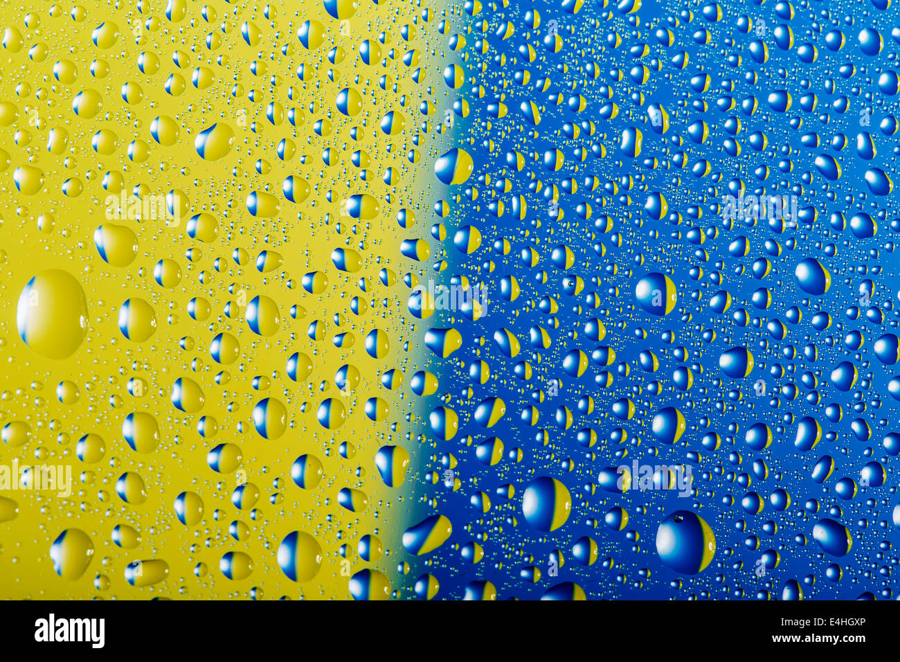 colored drops on the surface Stock Photo - Alamy