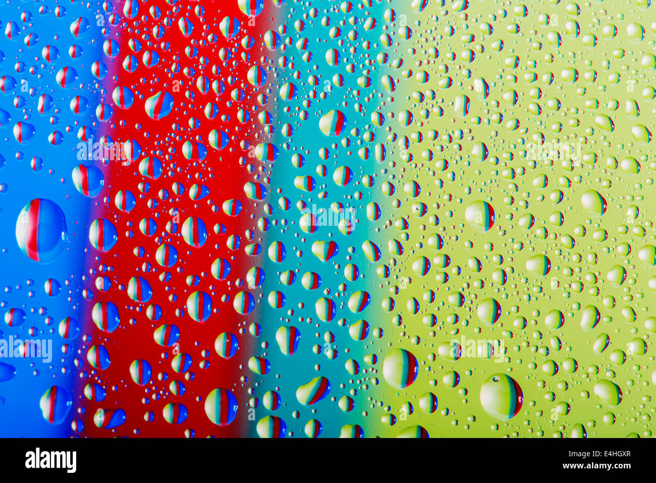colored drops on the surface Stock Photo - Alamy