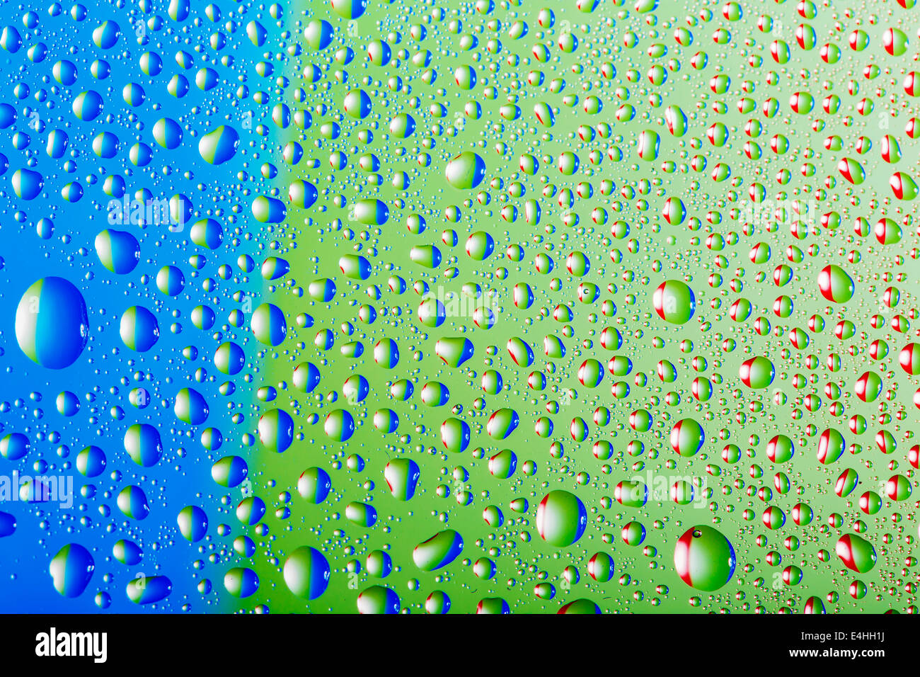 colored drops on the surface Stock Photo - Alamy