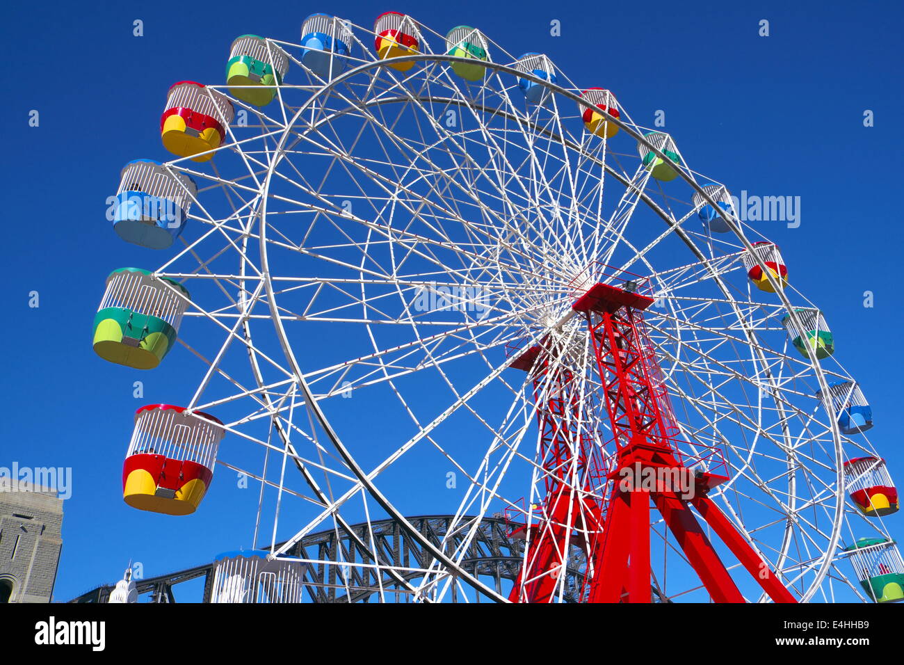 Ferris wheel at Sydney's luna park amusements, at Milsons Point,Sydney ...