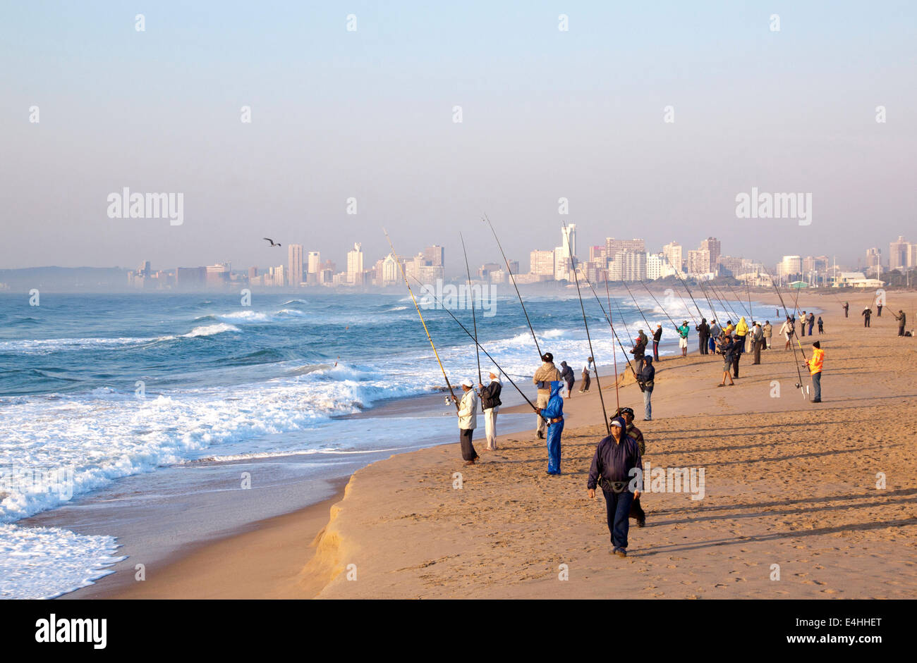 Durban beach fishing hi-res stock photography and images - Alamy