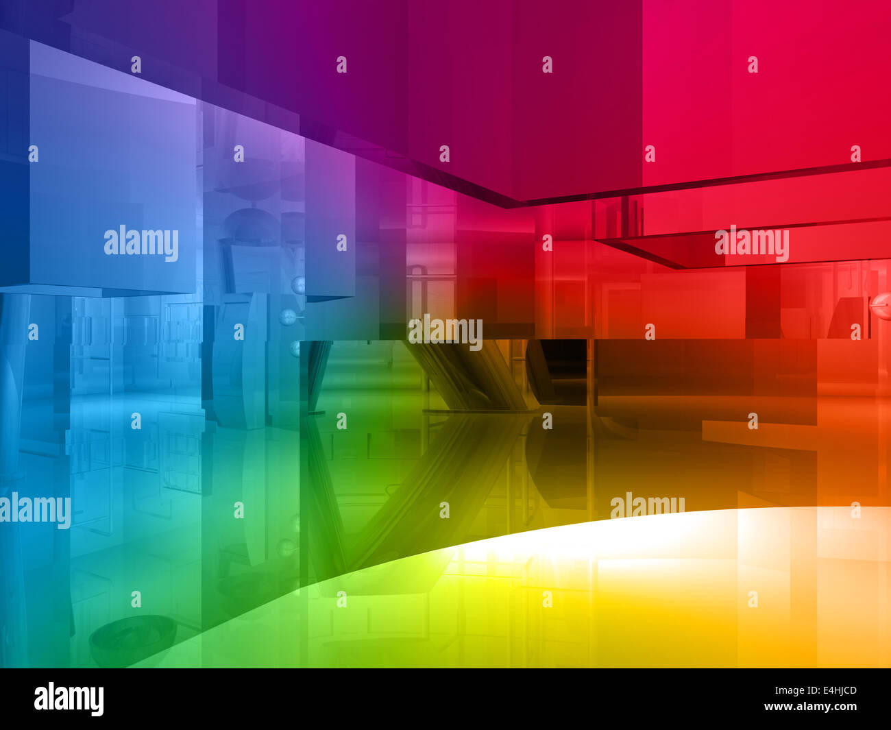 conceptual architecture, open space of colors Stock Photo - Alamy