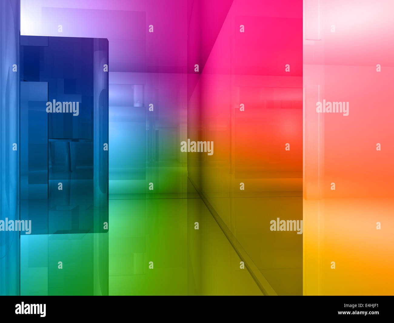 conceptual architecture, open space of colors Stock Photo - Alamy
