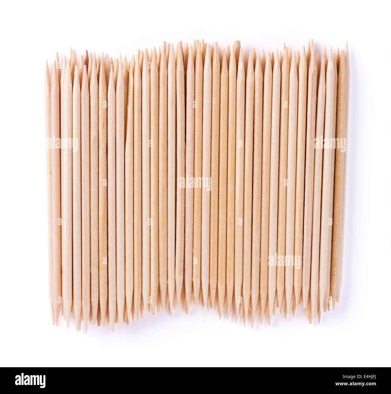 Wooden toothpicks on white background isolate Stock Photo - Alamy