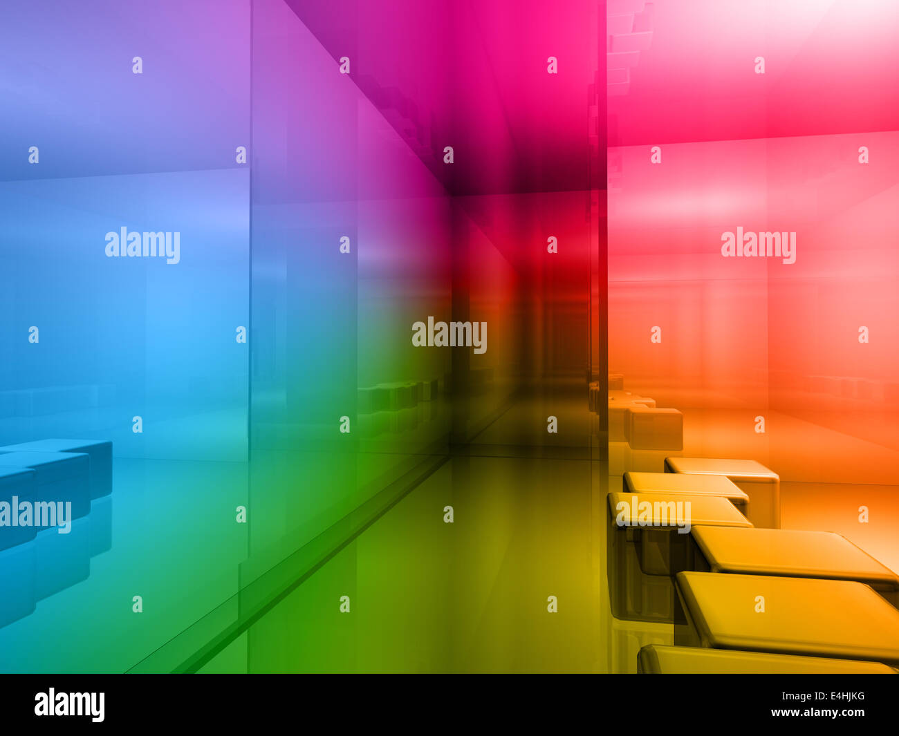 conceptual architecture, open space of colors Stock Photo - Alamy