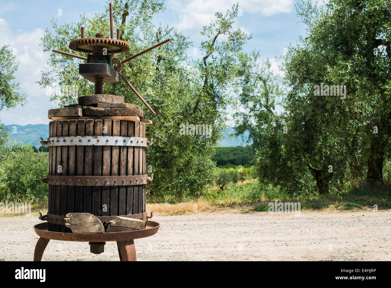Olive oil press machine hi-res stock photography and images - Alamy