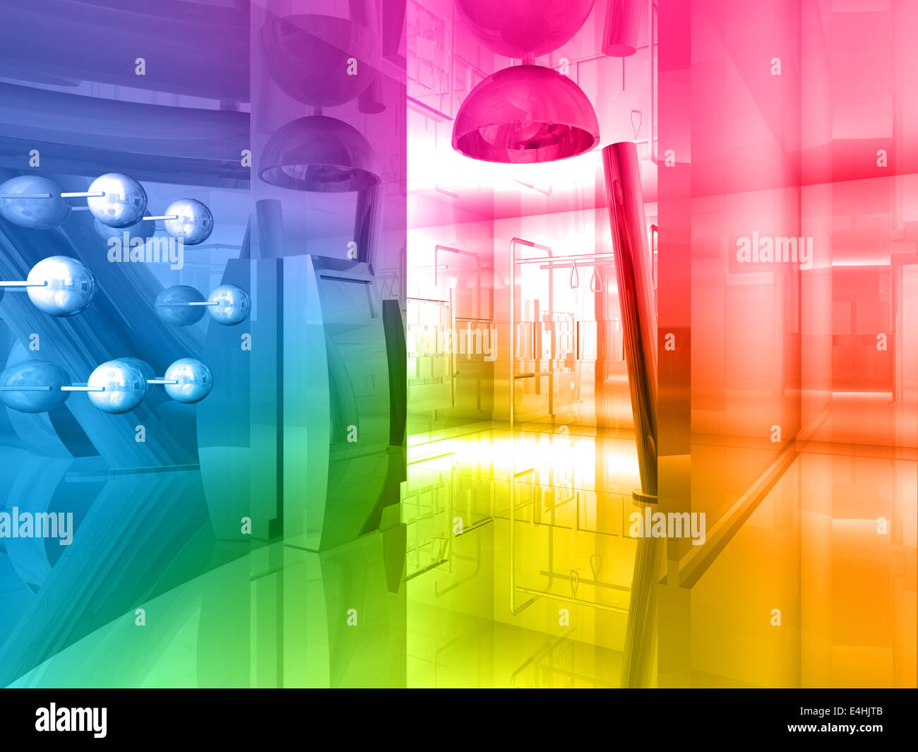 conceptual architecture, open space of colors Stock Photo - Alamy