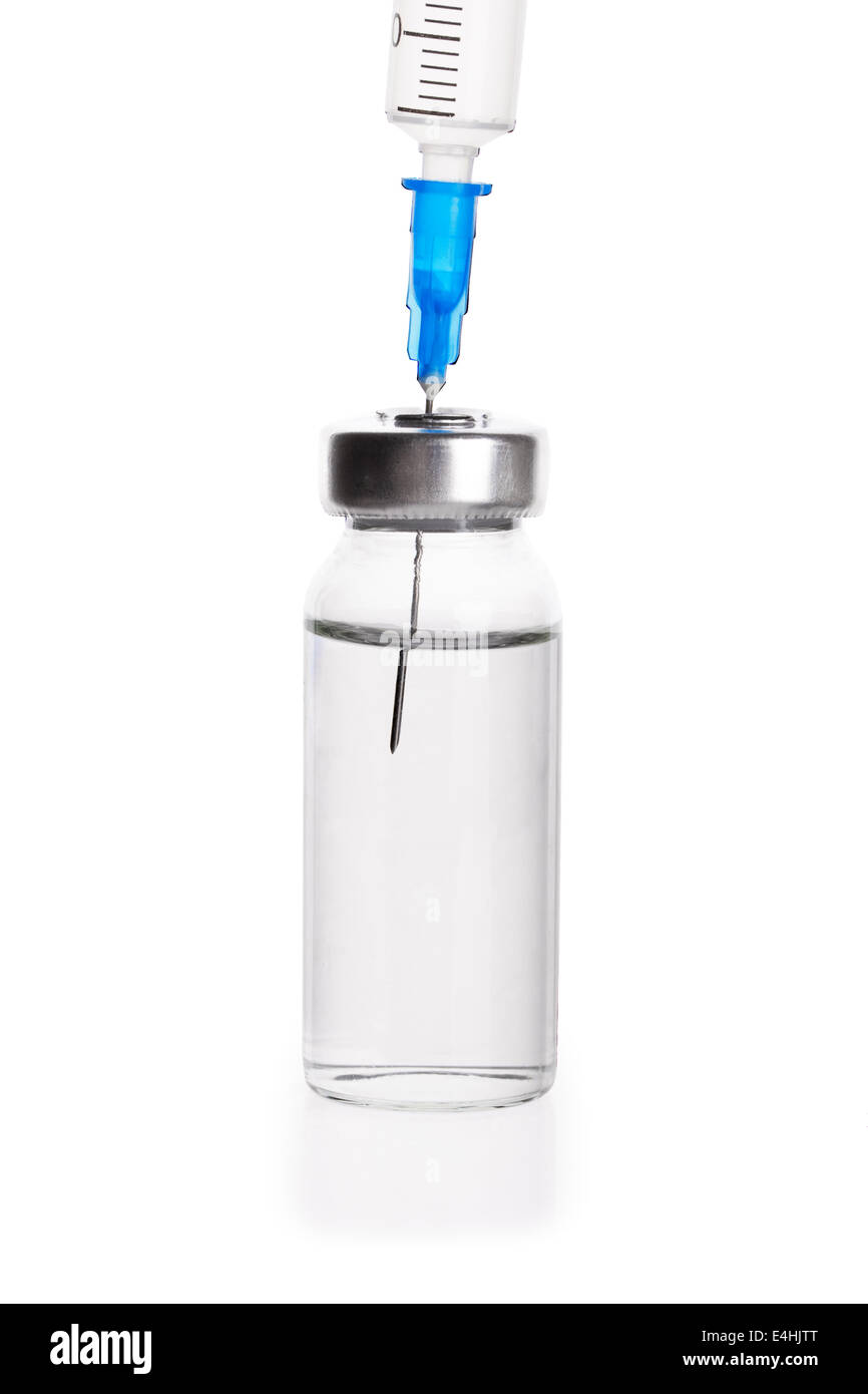 Medical vials for injection with a syringe, isolate Stock Photo - Alamy