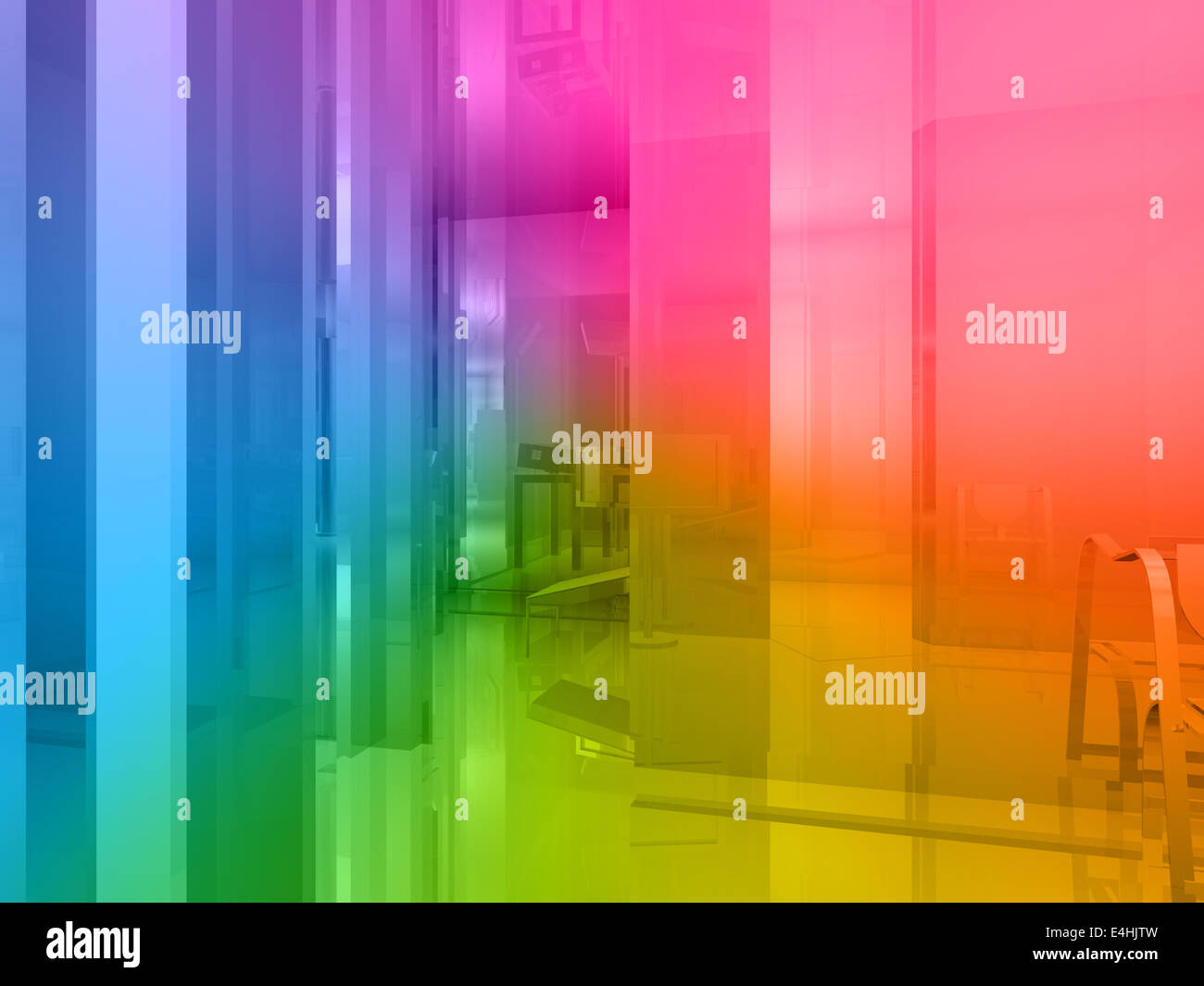 conceptual architecture, open space of colors Stock Photo - Alamy