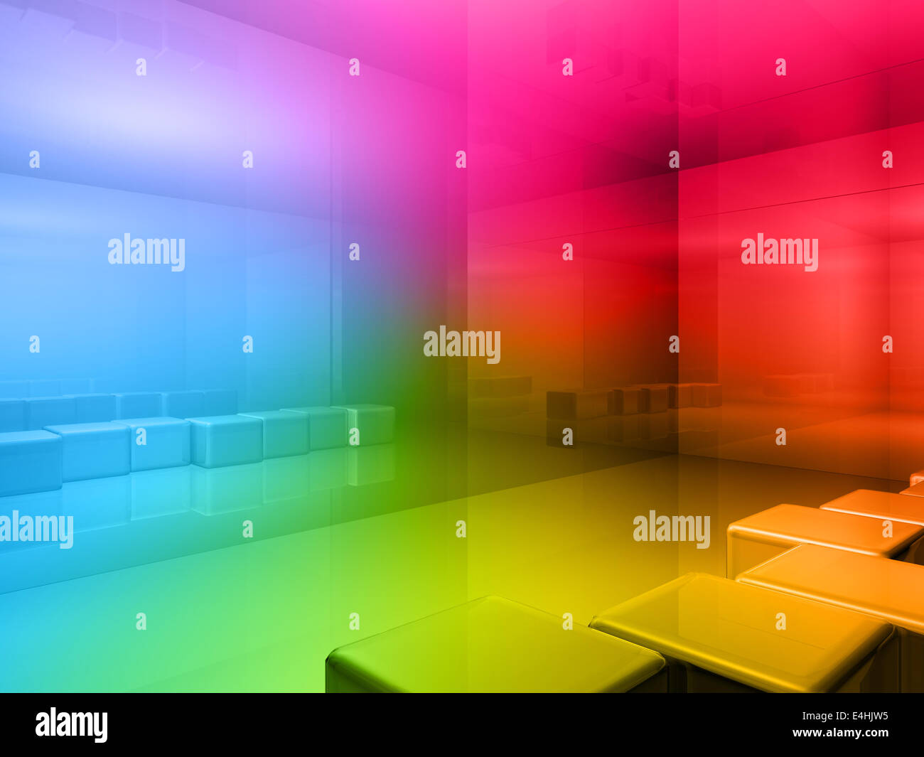 conceptual architecture, open space of colors Stock Photo - Alamy