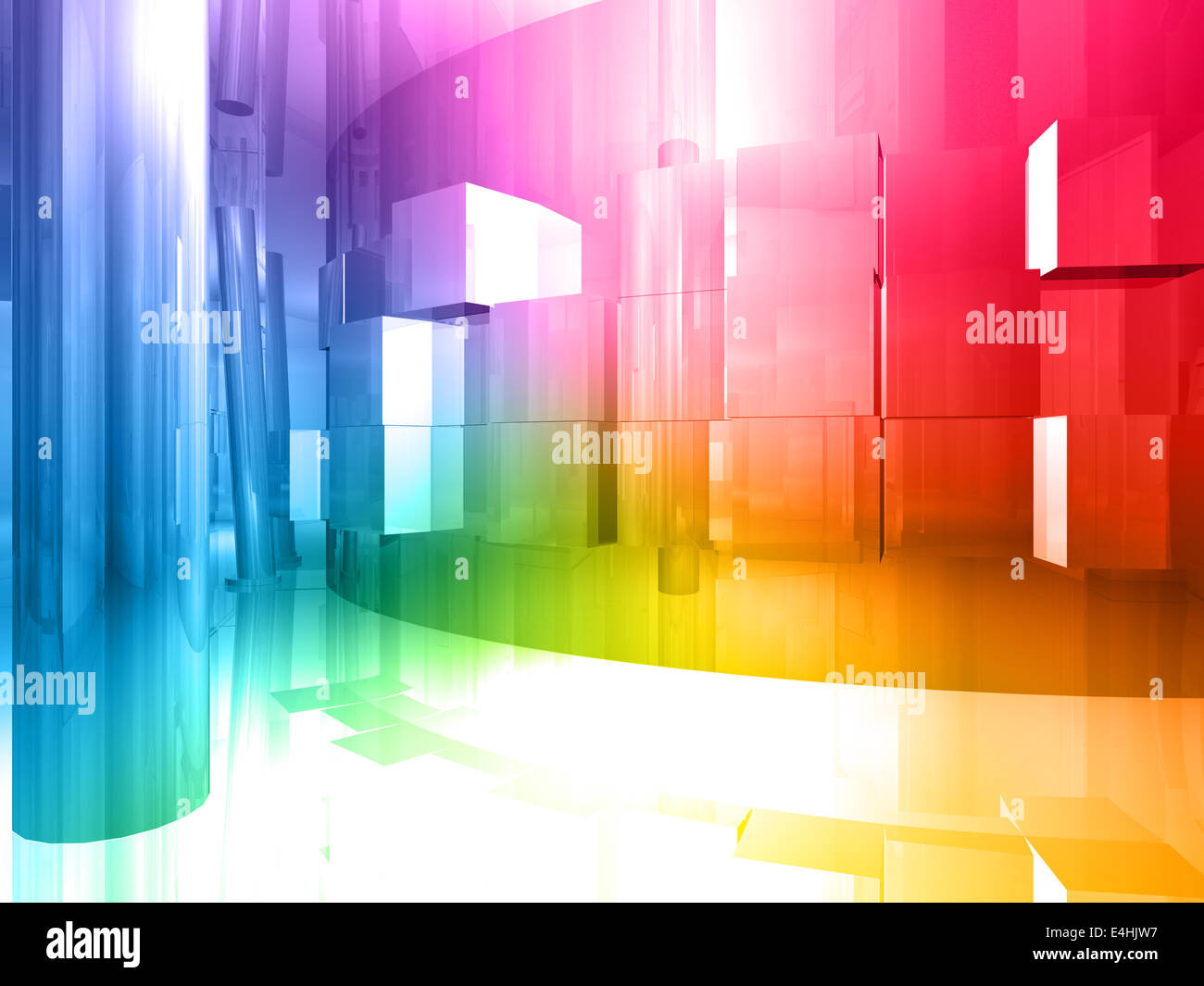 conceptual architecture, open space of colors Stock Photo - Alamy