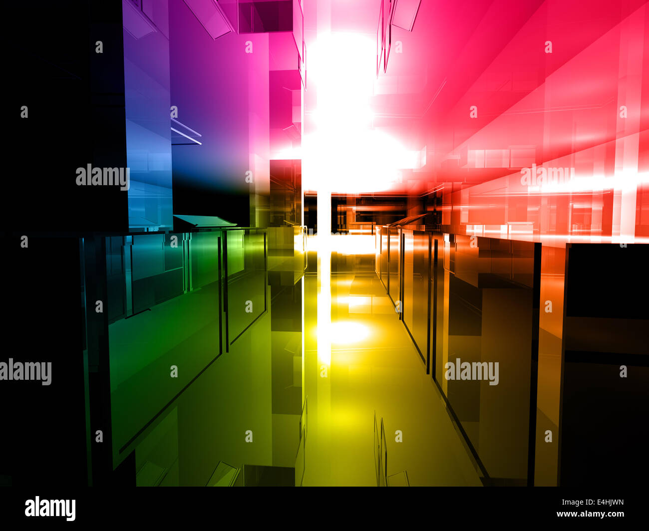 conceptual architecture, open space of colors Stock Photo - Alamy