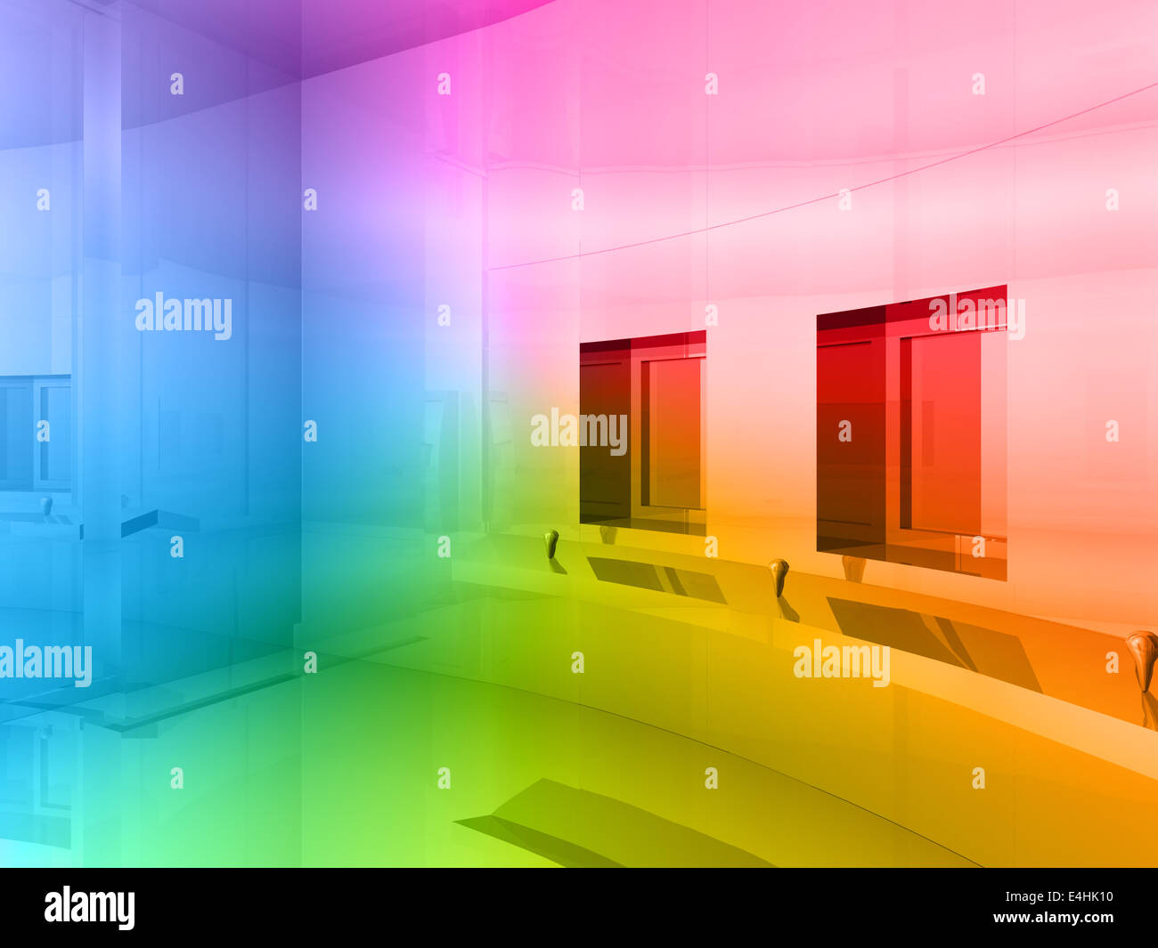 conceptual architecture, open space of colors Stock Photo - Alamy